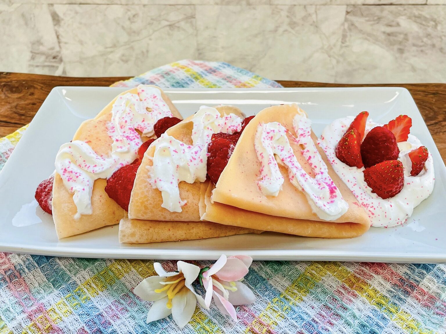 Crepas rosas - Cocina con encanto